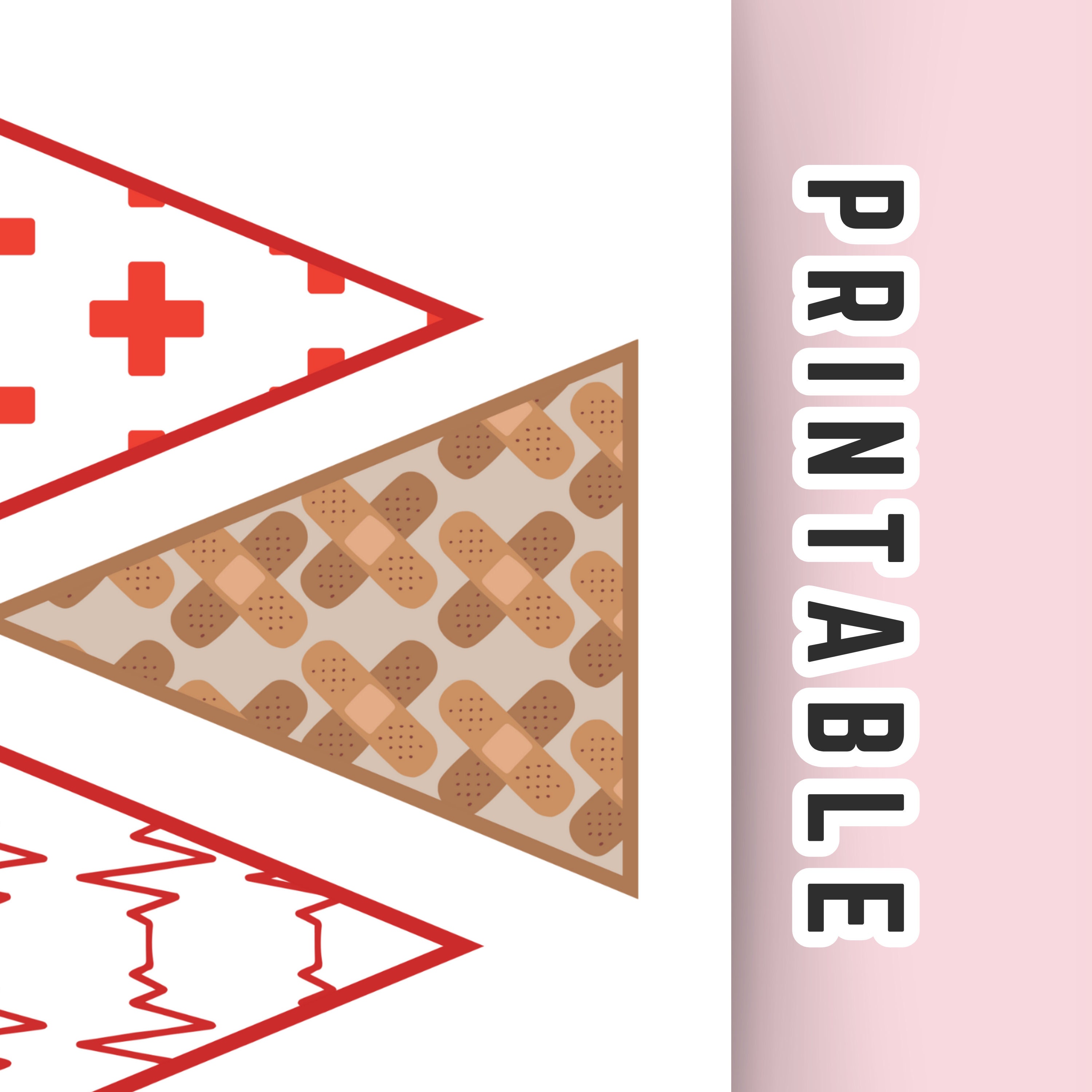 Printable Nurse Themed Banner Instant Download National Nurses Day ...