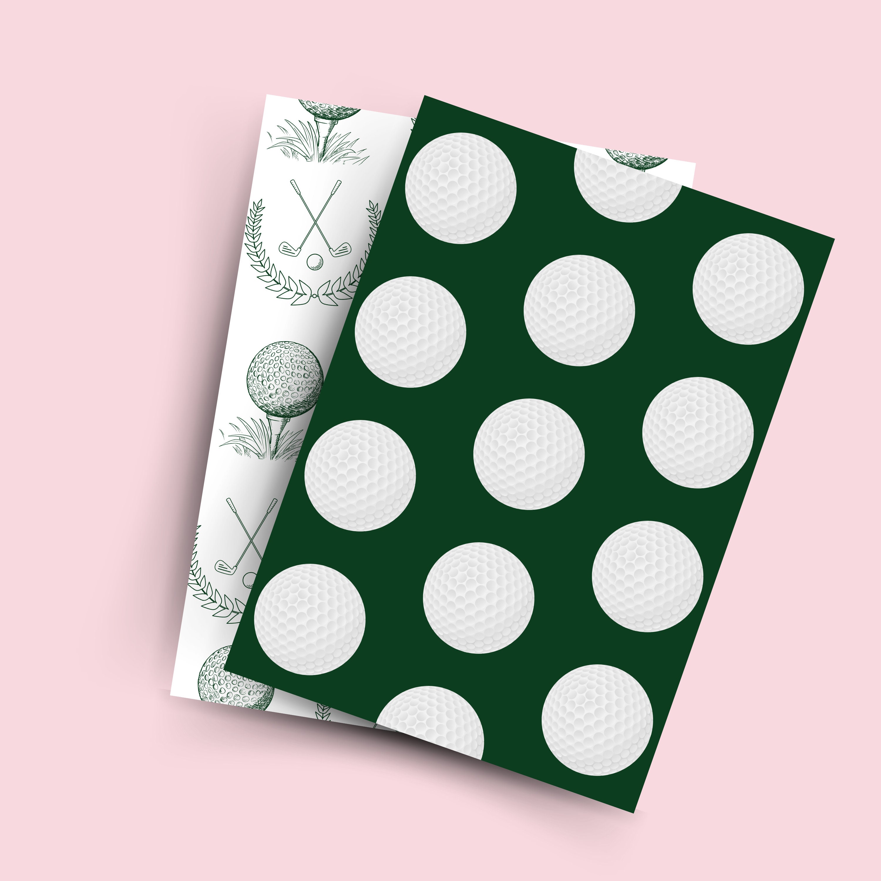 Golf Themed Digital Paper Bundle Instant Download Golfing Seamless ...