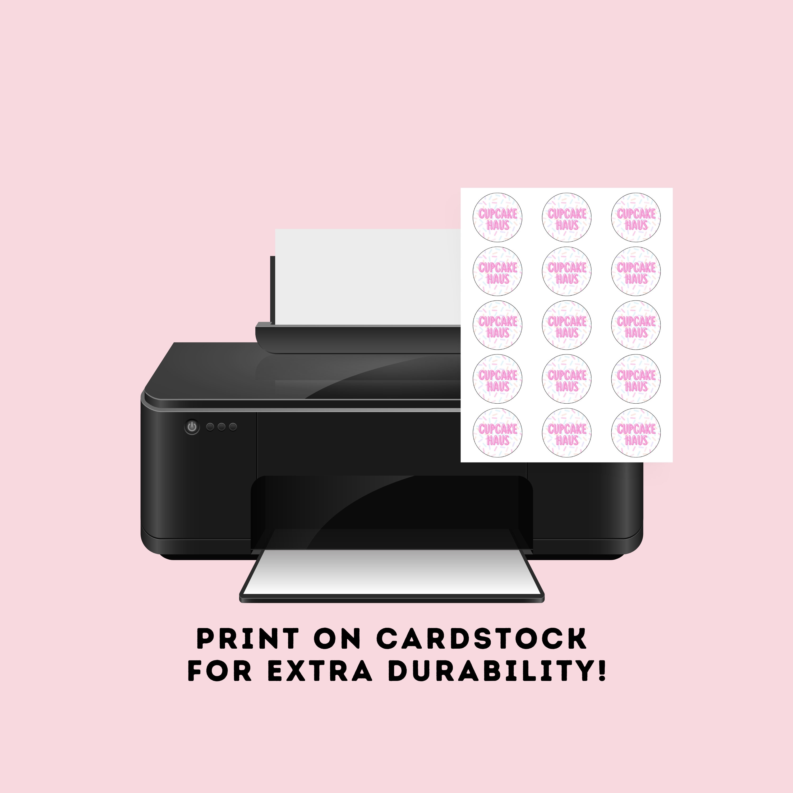 Custom Logo Cupcake Toppers Company Logo Cupcake Topper Template School ...