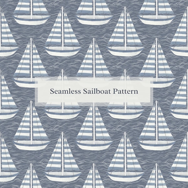 Sailboat Navy Blue - Etsy