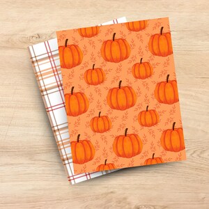 Seamless Fall Thanksgiving Digital Paper Bundle | Printable Paper ...