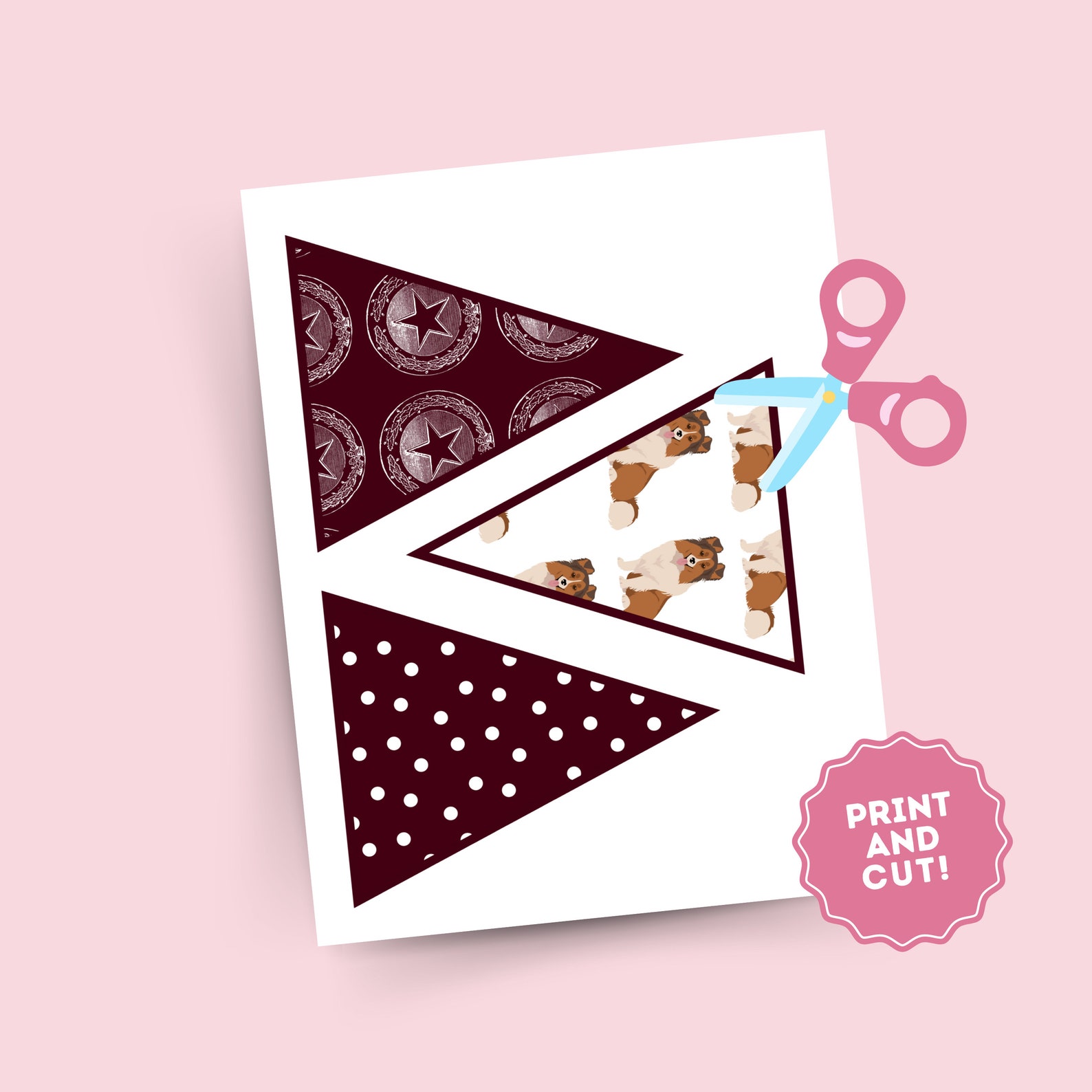 Printable Maroon Party Banner | Perfect for University Football Game ...