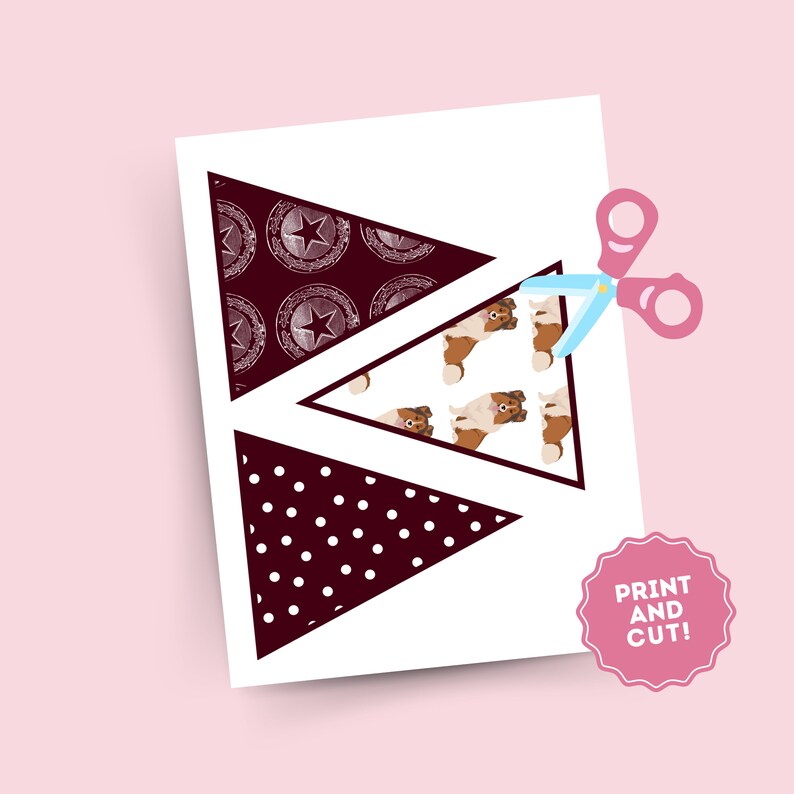 Printable Maroon Party Banner Perfect for University Football Game Day ...