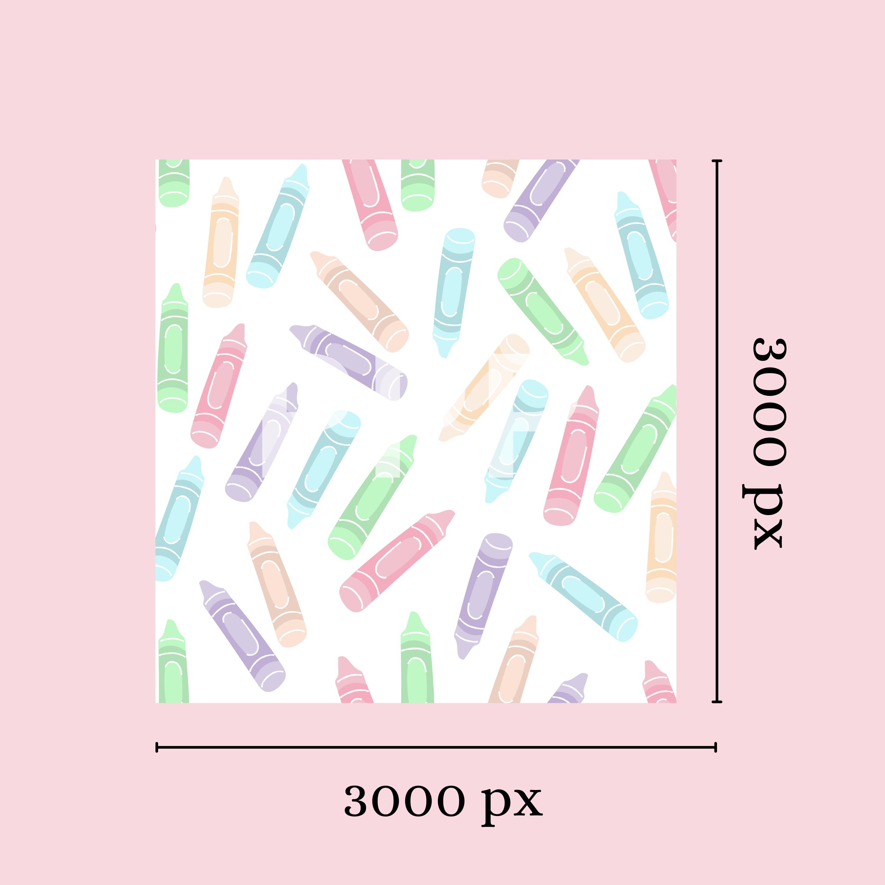 Seamless Pastel Crayon Pattern | School Paper, Classroom Decor, Crafts ...