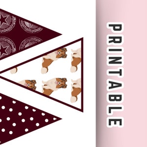 Printable Maroon Party Banner | Perfect for University Football Game ...