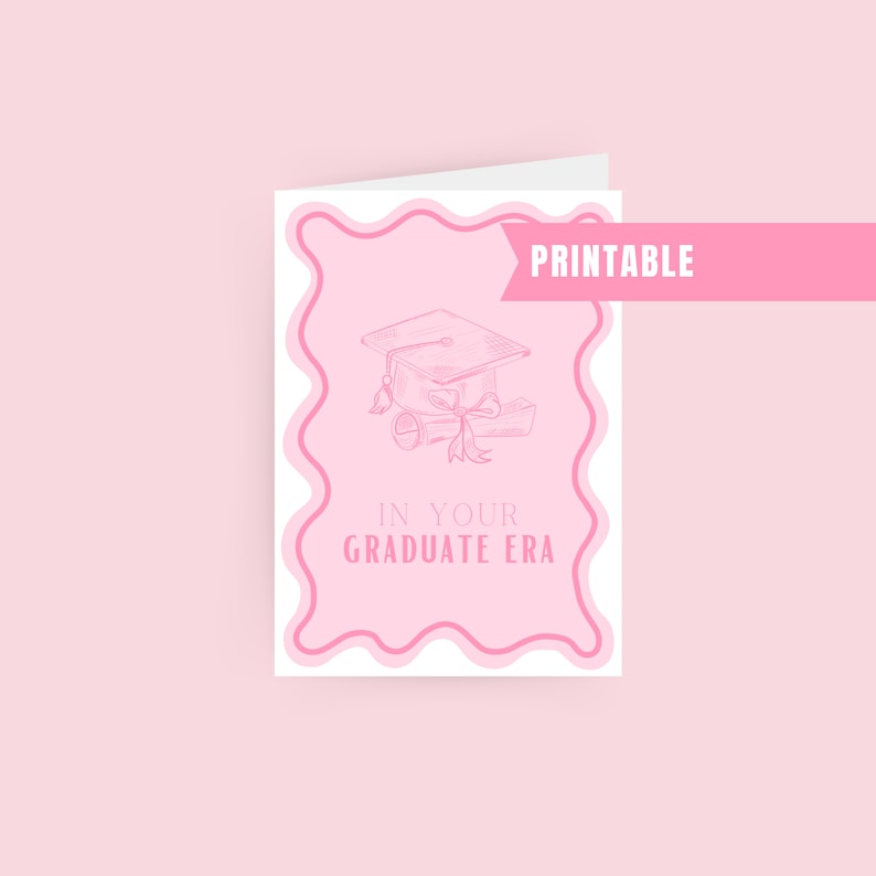 In Your Graduate Era Printable Card Instant Download High School or ...