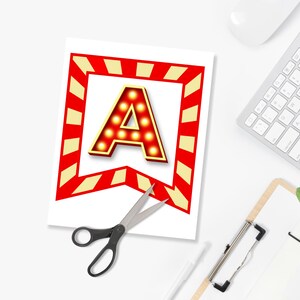 Custom Circus Themed Banner | Instant Download, Printable Carnival ...