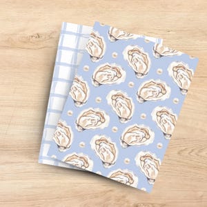 Seamless Coastal Oyster Digital Paper Bundle | Printable Patterns for ...