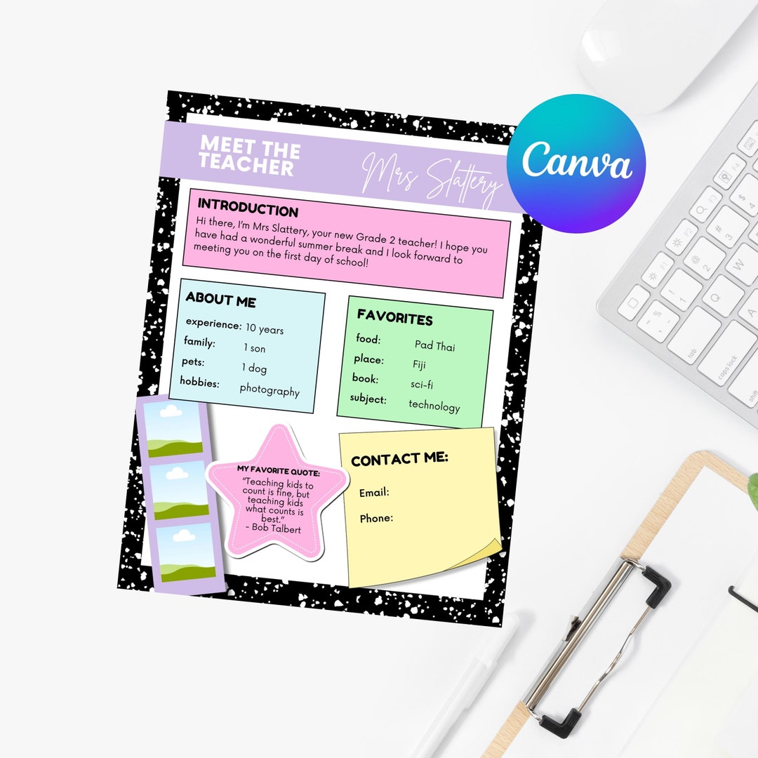 Editable Meet the Teacher Flyers for Parents | Welcome Back to School ...