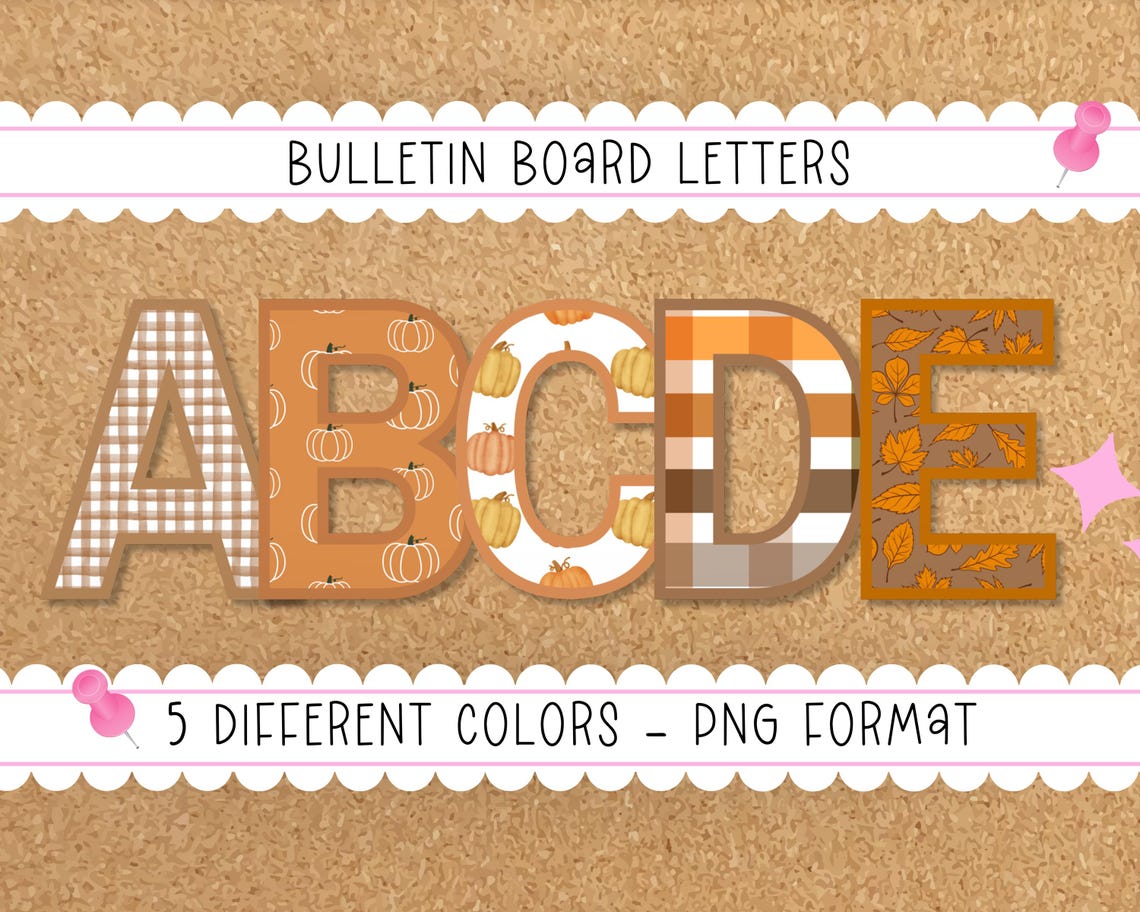 Printable Fall Bulletin Board Letters for Classroom | Instant Download ...