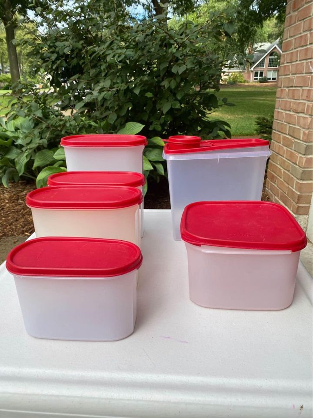 7 Piece Vintage Tupperware Set - Etsy
