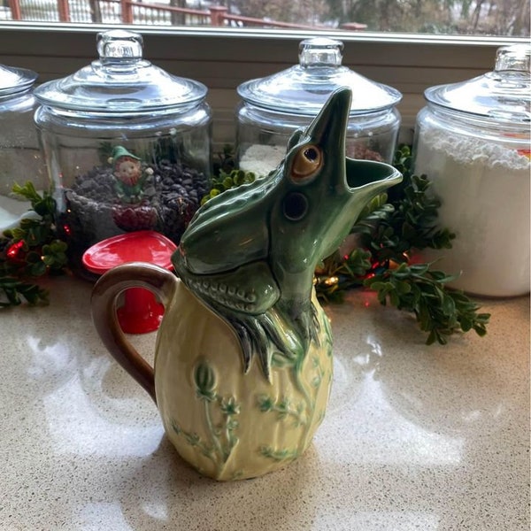 Frog Pitcher - Etsy