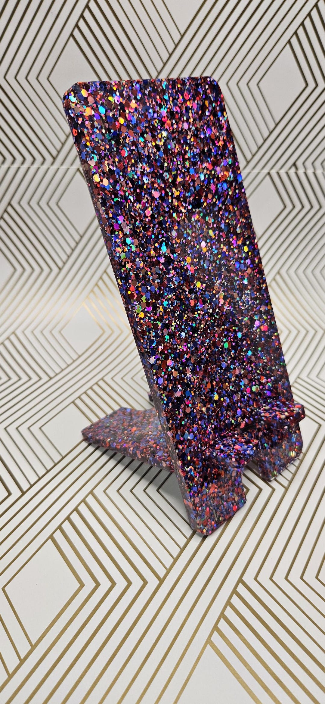 Glitter Resin Cell Phone and Tablet Holder - Etsy