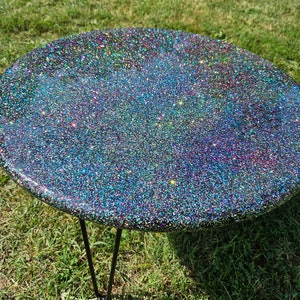 Glitter Resin Table/ Glitter Epoxy Resin Table/ Epoxy Resin Coffee ...