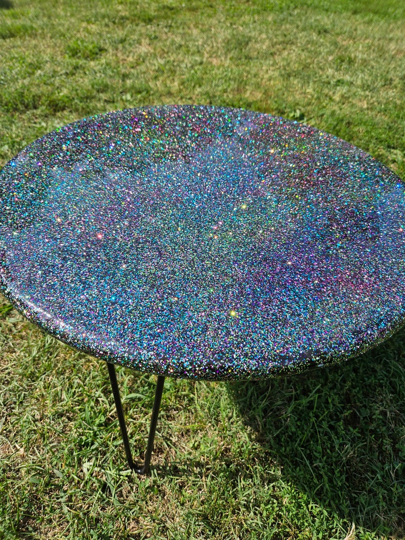 Glitter Resin Table/ Glitter Epoxy Resin Table/ Epoxy Resin Coffee ...
