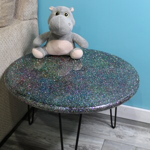 Glitter Resin Table/ Glitter Epoxy Resin Table/ Epoxy Resin Coffee ...