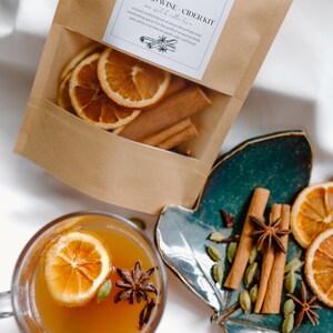 Mulled Wine + Spiced Apple Cider Kit | Mulling Spices With Dried Citrus ...