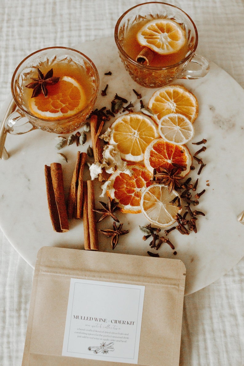 Mulled Wine + Spiced Apple Cider Kit | Mulling Spices With Dried Citrus ...