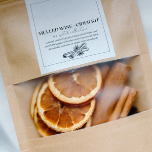 Mulled Wine + Spiced Apple Cider Kit | Mulling Spices With Dried Citrus ...