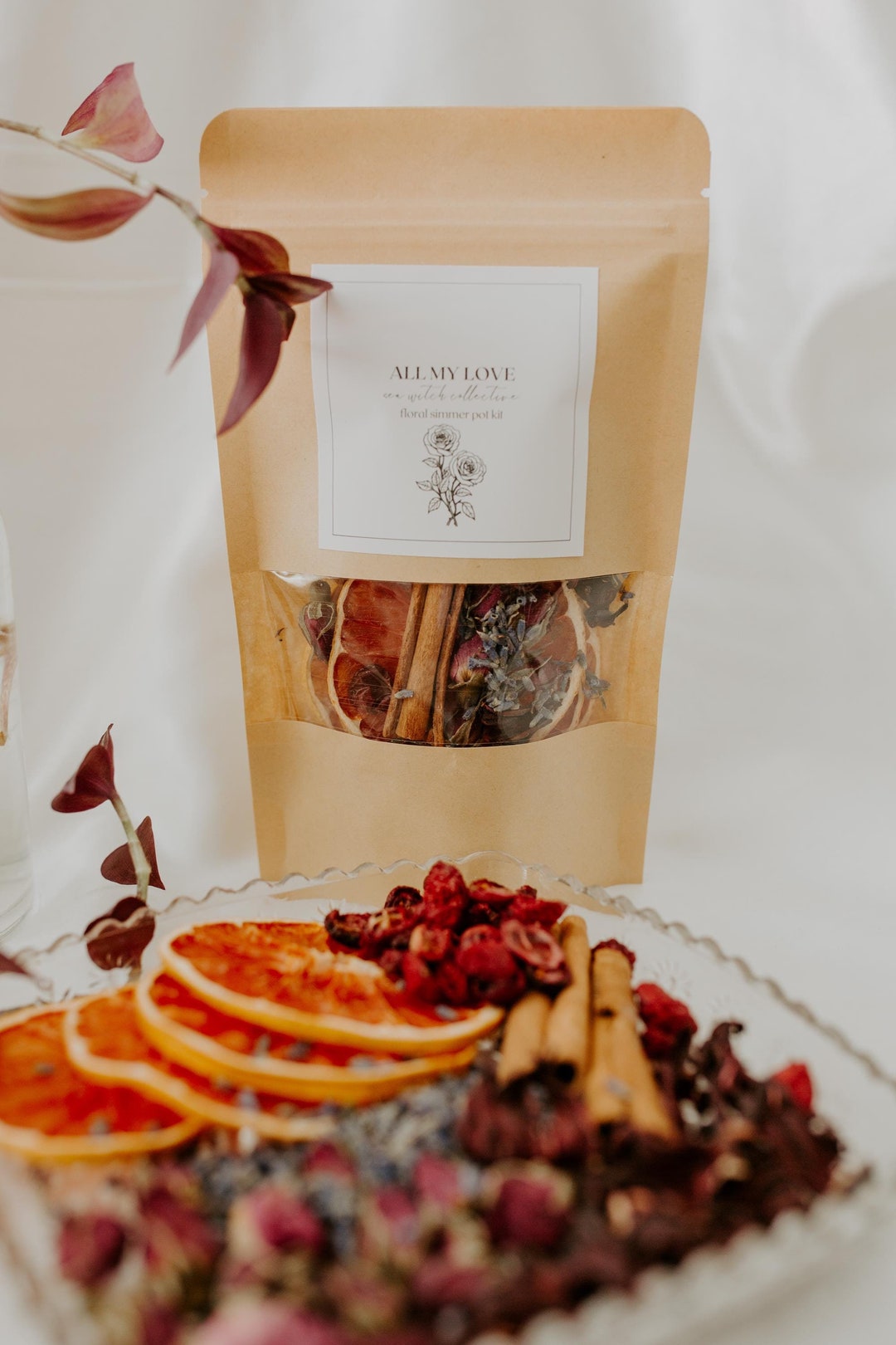 Floral Simmer Pot Kit | Simmer Pot for Spring | Girls Gift | Rose ...