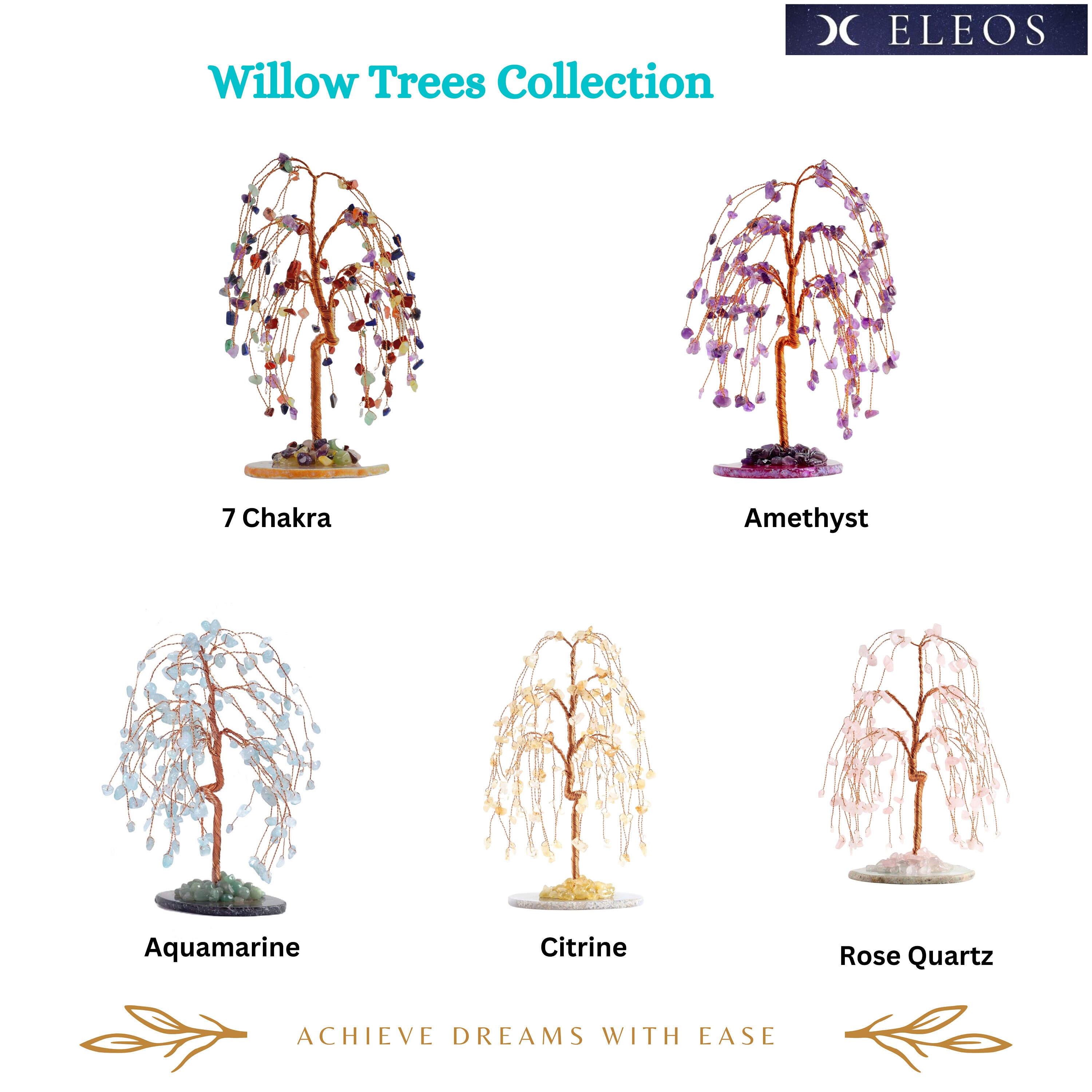 Crystal Willow Trees Aquamarine Crystal Tree 8.5 - Etsy