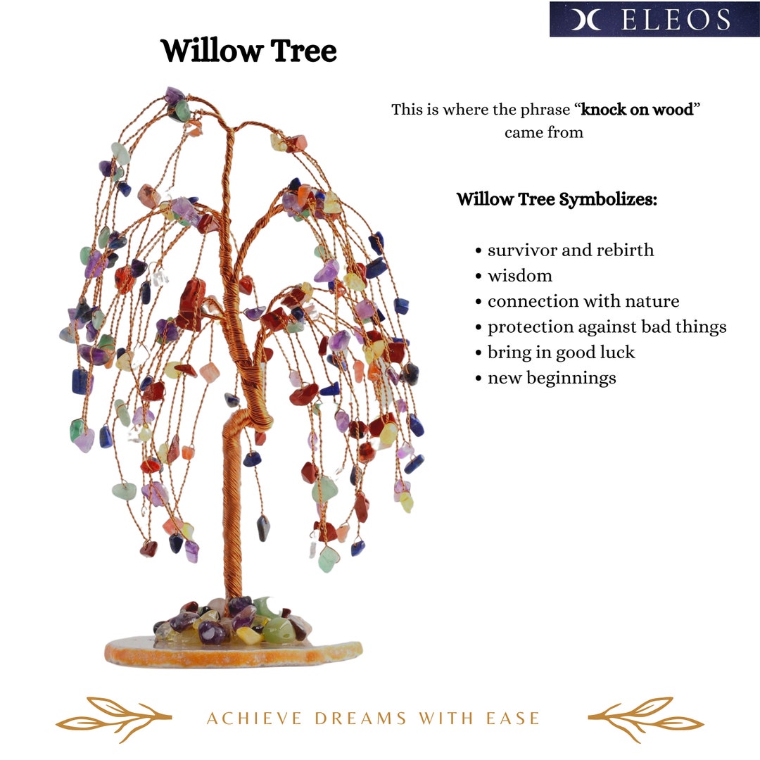 Crystal Willow Trees Seven Chakra Tree Tree of Health Holiday Gifts for Women, Girls, Artists - Etsy