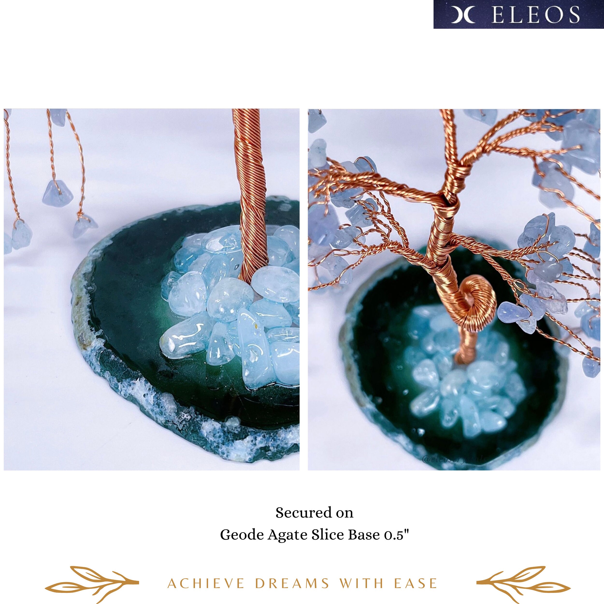 Crystal Willow Trees Aquamarine Crystal Tree 8.5 - Etsy