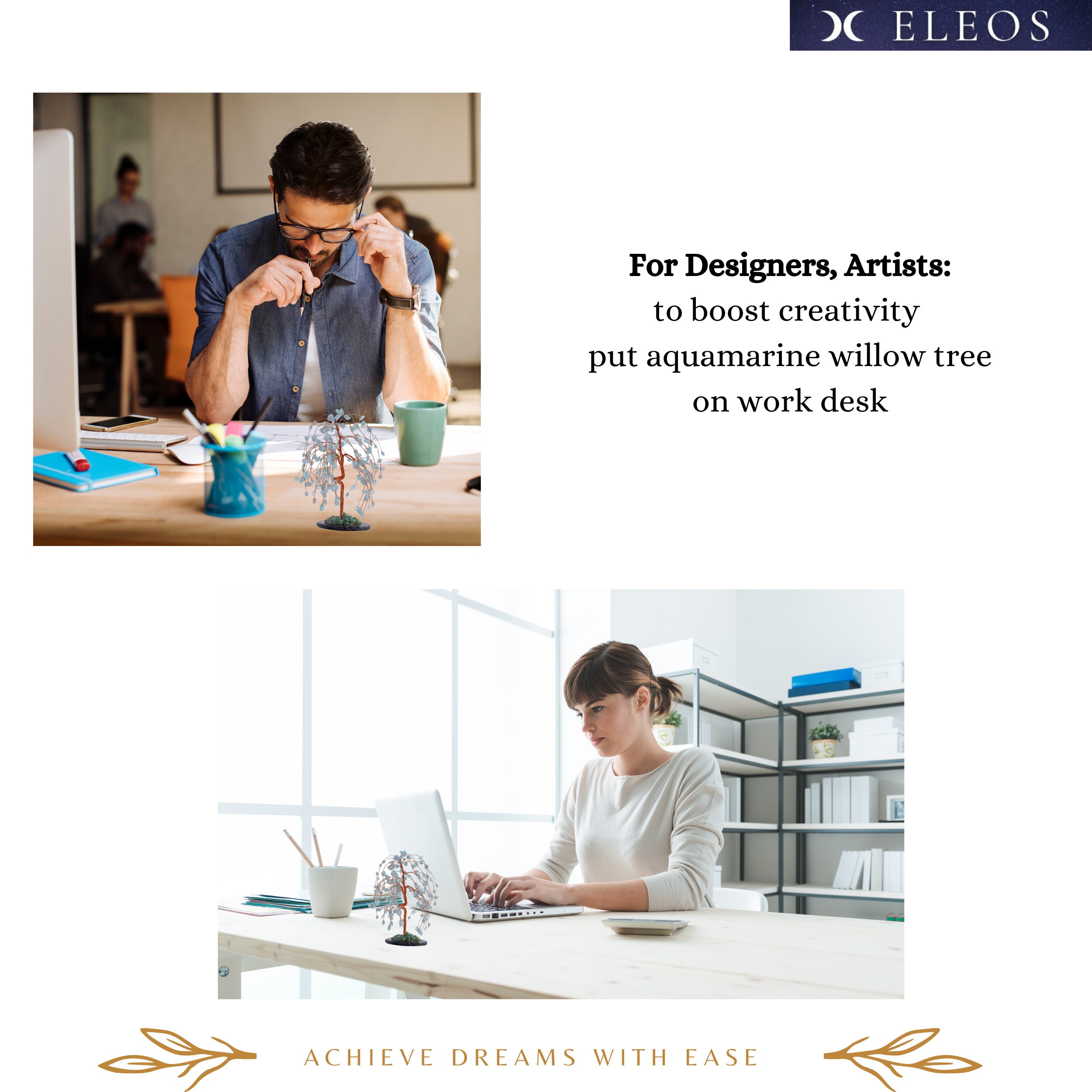 Crystal Willow Trees Aquamarine Crystal Tree 8.5 - Etsy