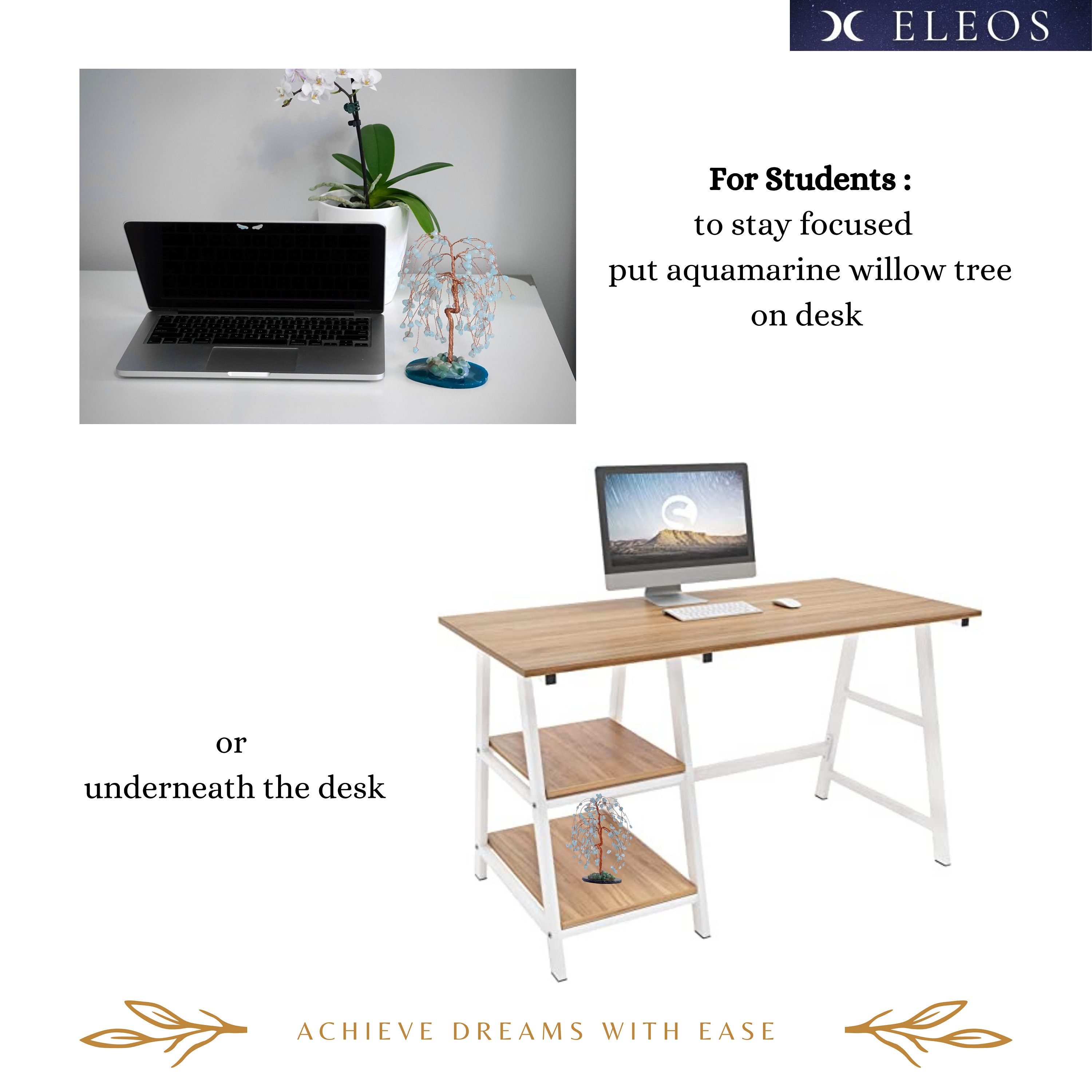 Crystal Willow Trees Aquamarine Crystal Tree 8.5 - Etsy