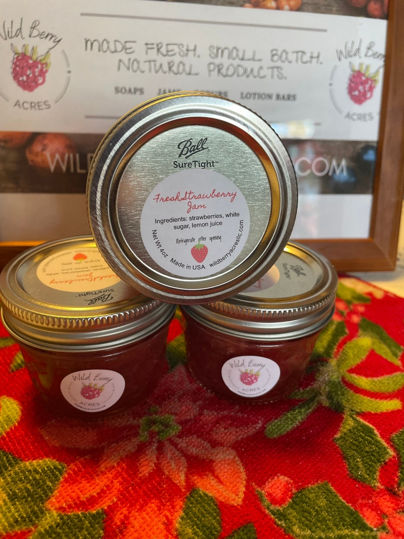 Strawberry Jam Small Batch Made Homemade Jam Best Homemade Jam ...
