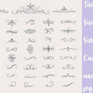 Fancy Font Tails, Swashes, Tails, Swirls and Curls to Add to Any ...