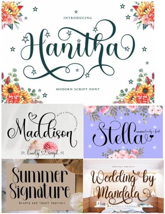 Font Handwriting Font Hello Font Style SVG Download | Etsy