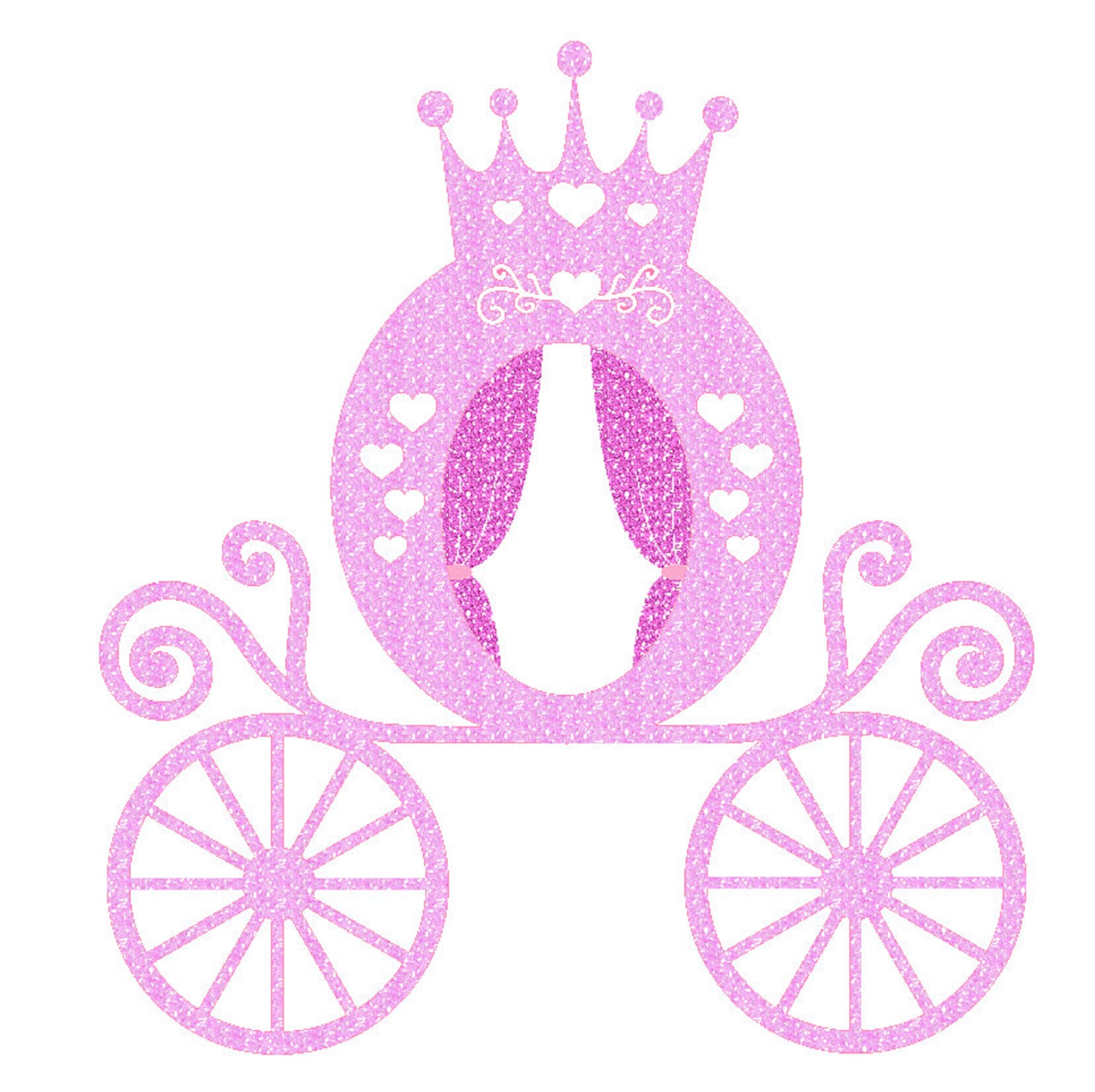 Princess Carriage, Animated! Glitter Princess Carriage, Princess ...