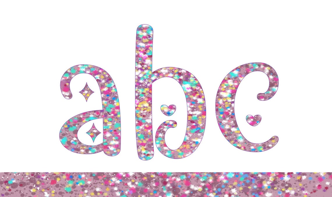 Princess Sparkle Font, Sparkle Font, Princess Letters, Princess Glitter ...