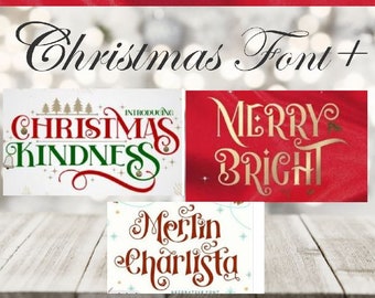 Christmas Holiday Font - Etsy