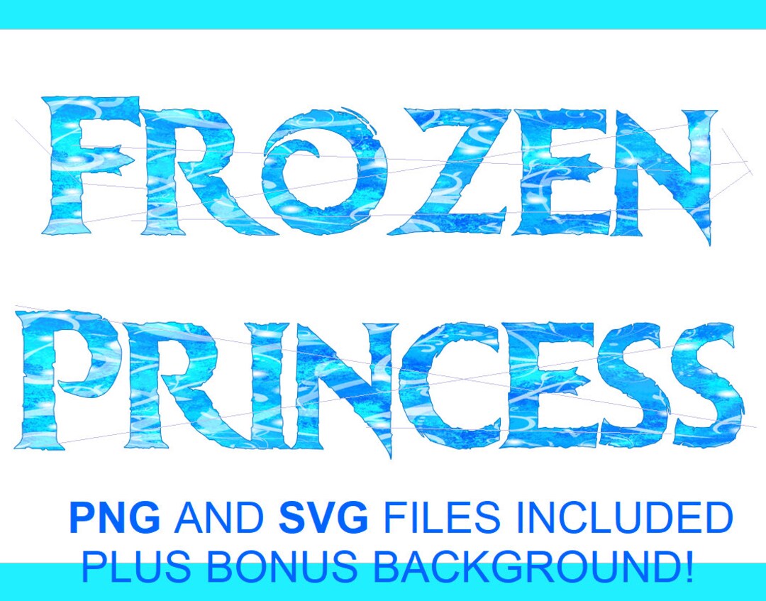 Frozen Princess Font and Background, Princess Font, Princess Fonts ...