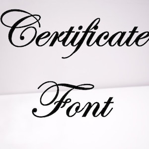 Certificate Font, Beautiful Certificate Font, Handwritten Font ...