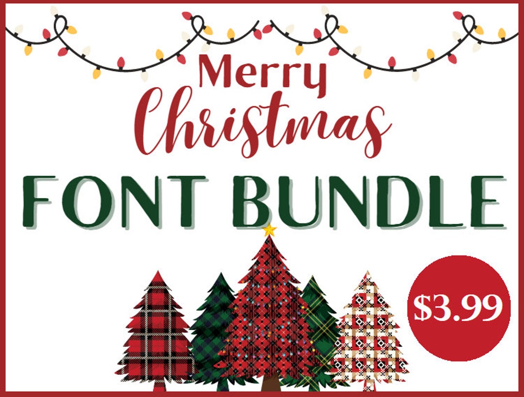 Christmas Font Bundle, 75 Fonts! A Gorgeous Collection of Fonts ...