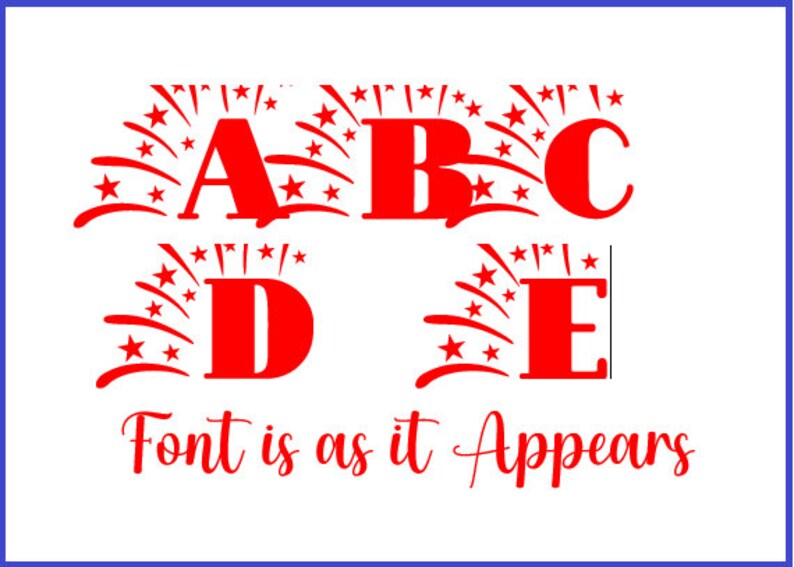 4th of July Font, Patriotic Font, Independence Day Font, Fourth of July ...