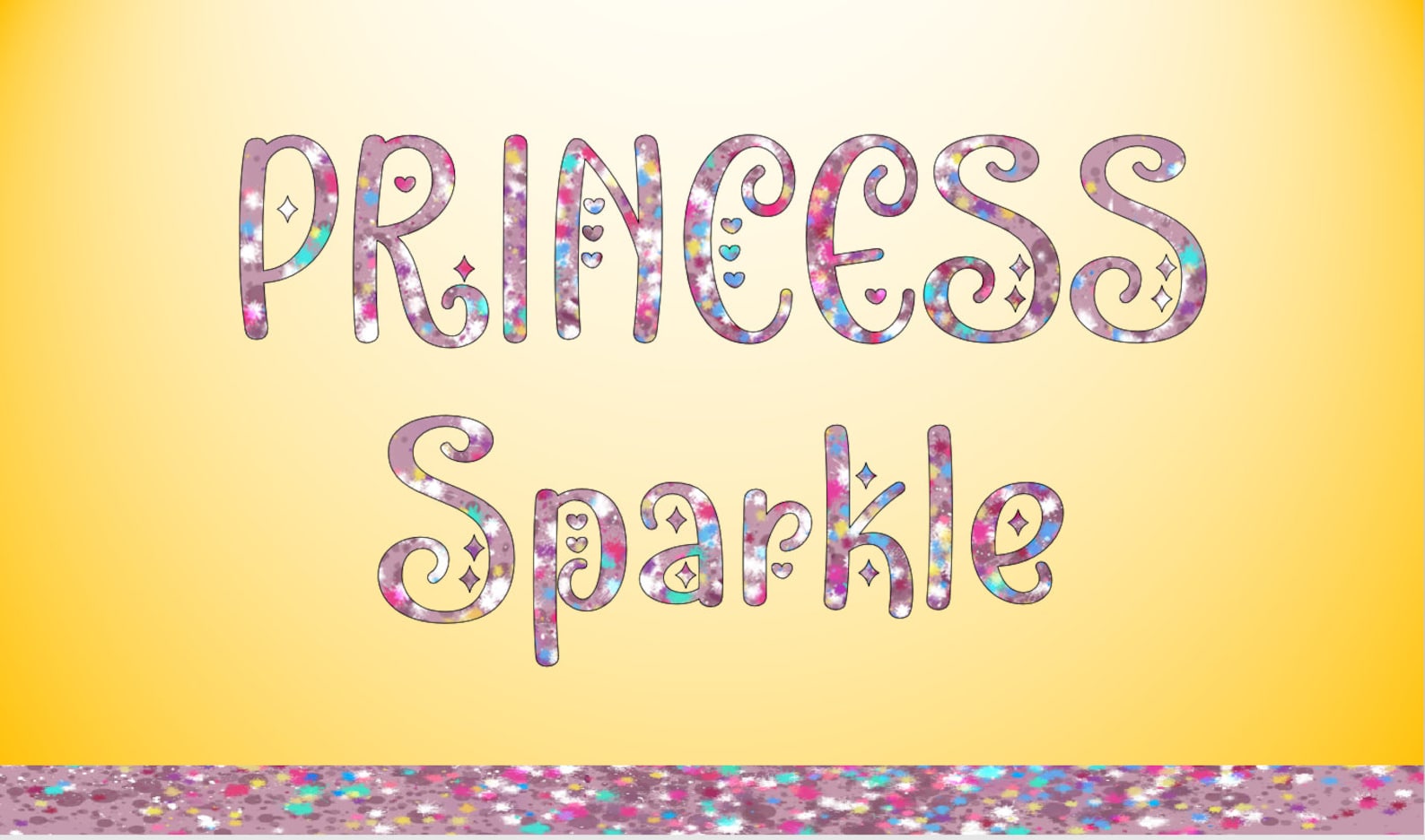 Princess Sparkle Font, Sparkle Font, Princess Letters, Princess Glitter ...