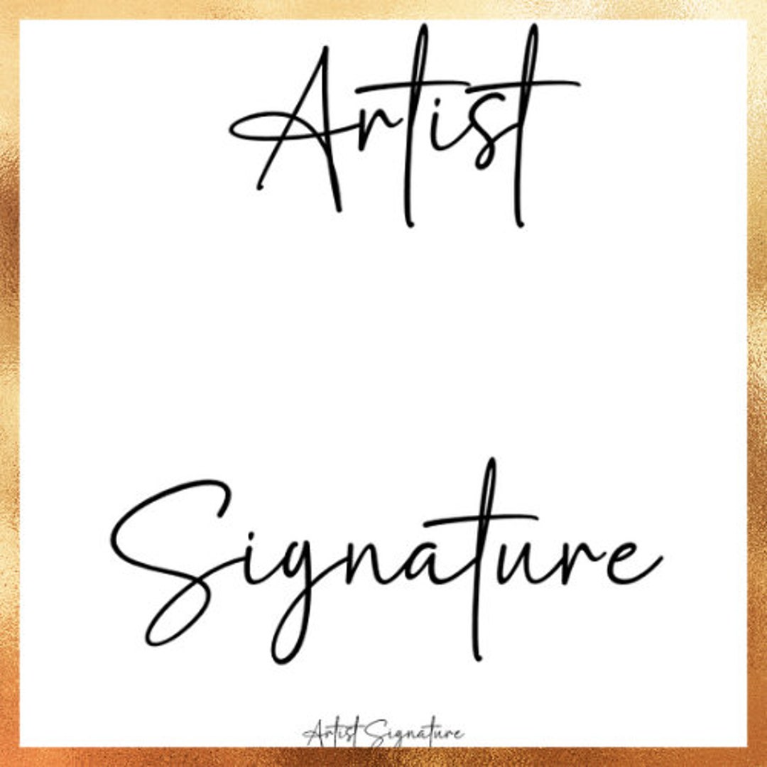 Watermark, Custom Watermark, Watermark Your Art Plus 45 BONUS Fonts! - Etsy