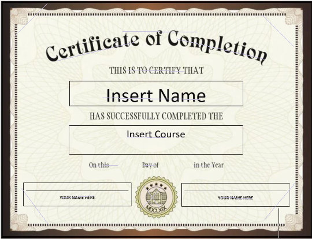 Certificate, Certificate of Completion, Retirement Certificate, Certificate Template, Editable ...