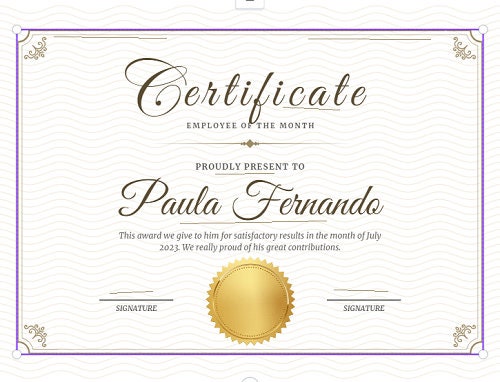 Certificate, Certificate of Completion, Retirement Certificate ...