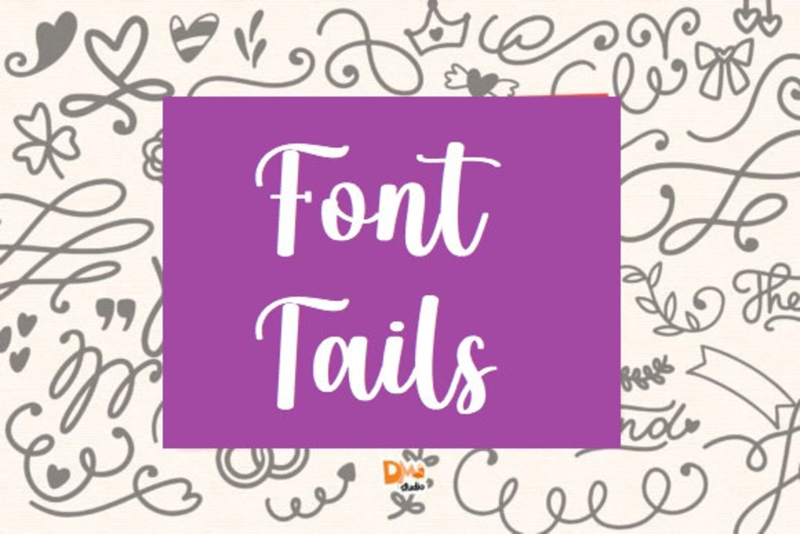 Font With Tail Hello Font, Handwriting Font, Tail is Automatically ...