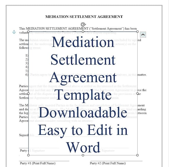 Mediation Contract