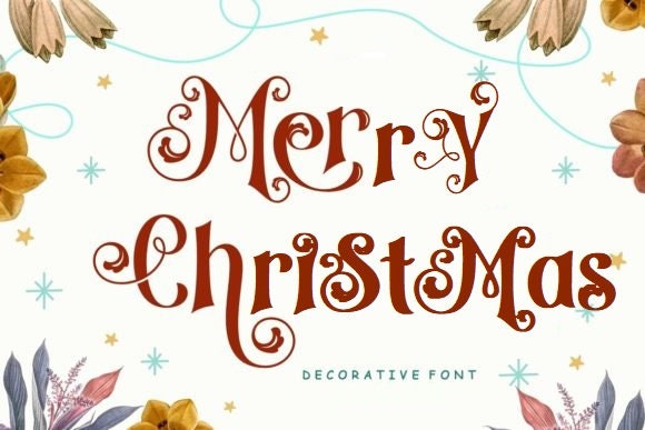 Christmas Font, Holiday Font, Merry Christmas Font, Happy Holiday Font ...