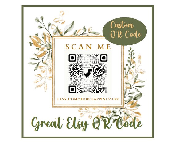 Custom QR Code QR Code Personalized QR Code Etsy Qr Code - Etsy