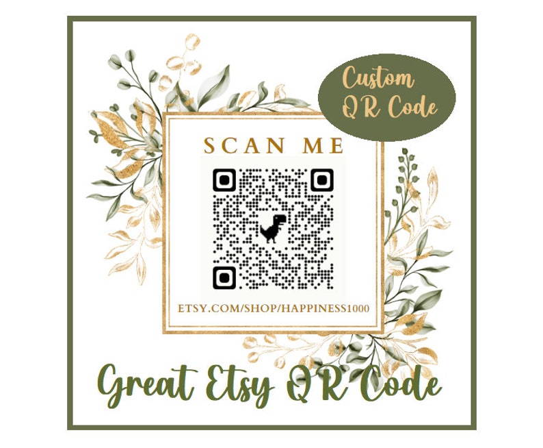 Custom QR Code QR Code Personalized QR Code Etsy Qr Code - Etsy