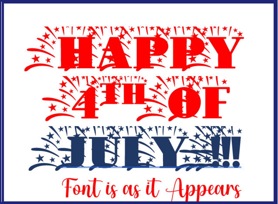 4th of July Font, Patriotic Font, Independence Day Font, Fourth of July ...