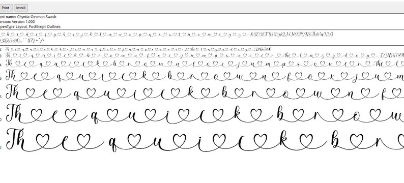 Font With Tail Hello Font, Handwriting Font, Tail is Automatically ...